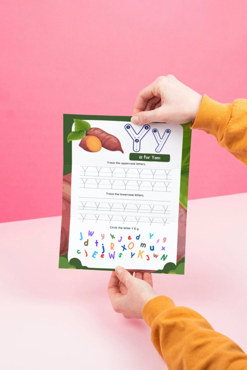 Printable Tracing Activity Digital Download Alphabet Tracing Worksheets ...