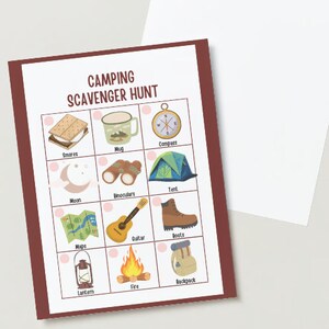 Camping Scavenger Hunt | Scavenger Hunt for Campers | Printable for ...