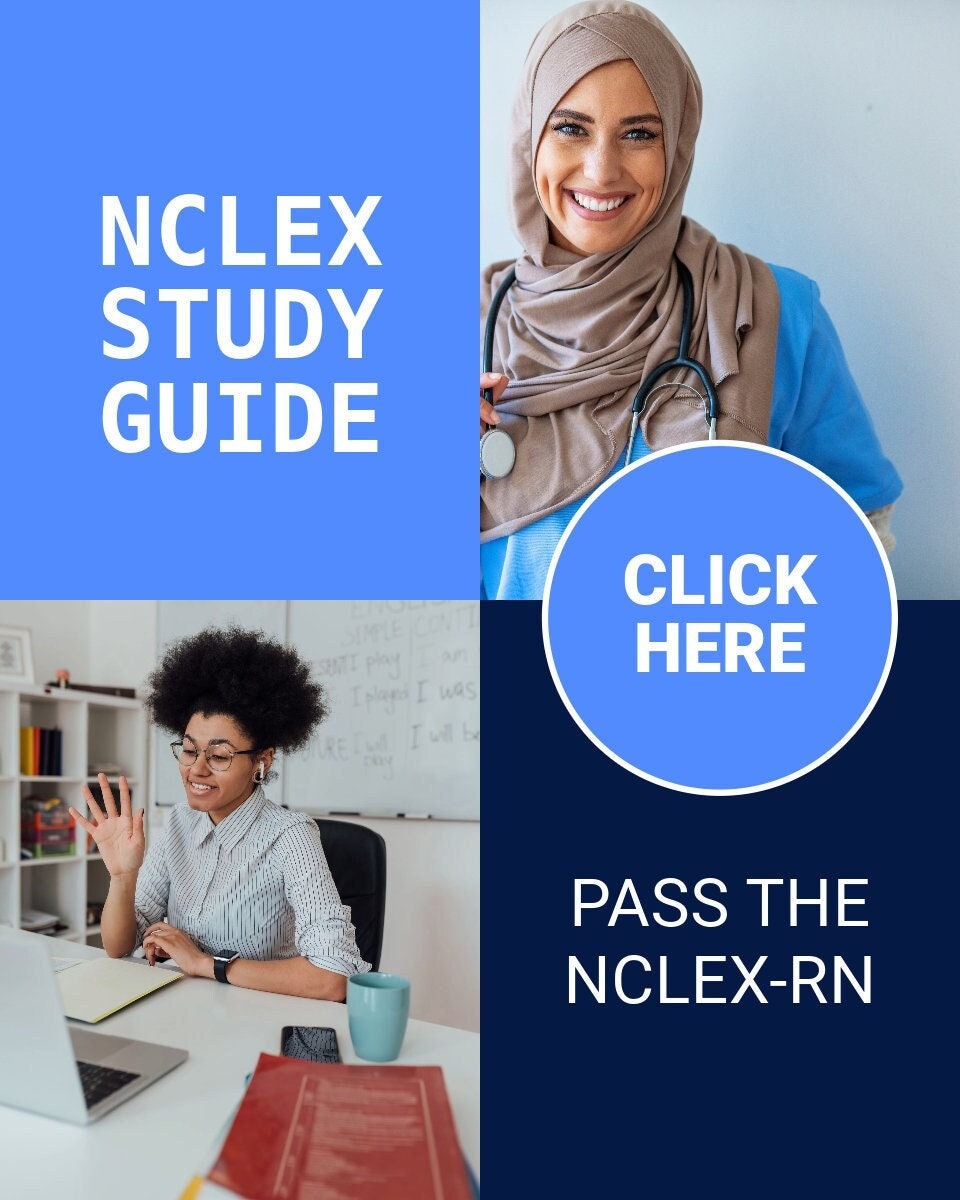 NCLEX RN Study Guide Over 150 Pages Uworld and Mark K Pass the Nclex ...