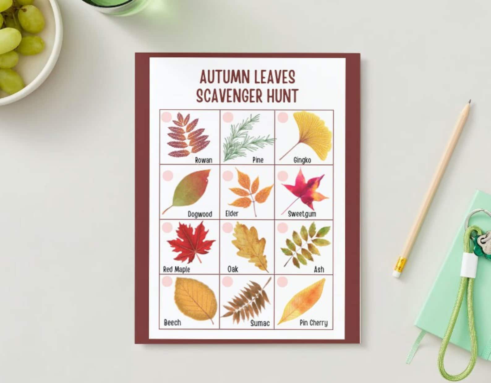 Autumn Leaf Hunt | Scavenger Hunt for Kids | Nature Game | Nature Walk ...