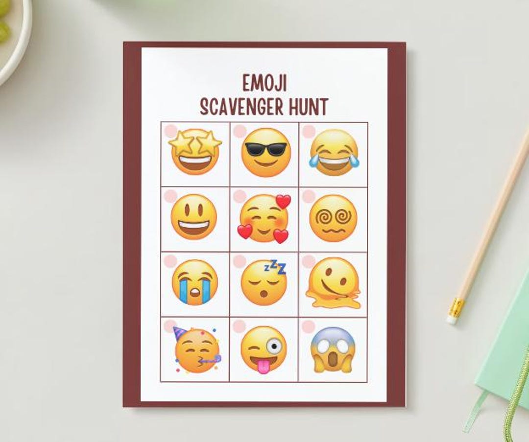 Emoji Scavenger Hunt | Emoji Activity for Kids | Digital Download - Etsy