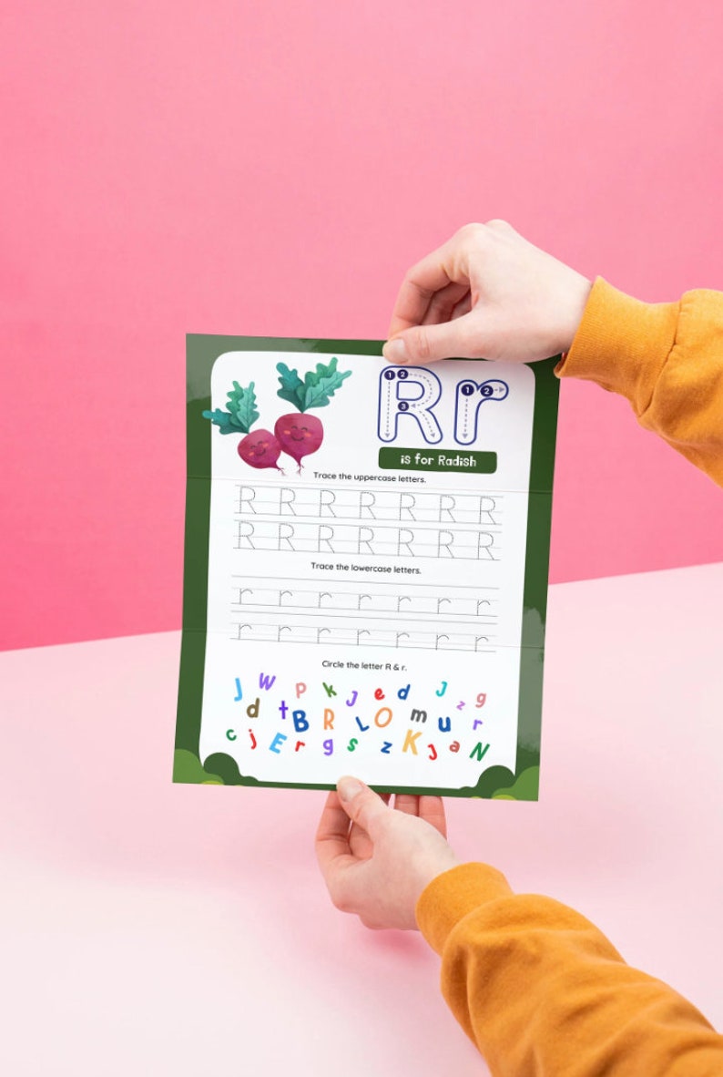 Printable Tracing Activity Digital Download Alphabet Tracing Worksheets ...