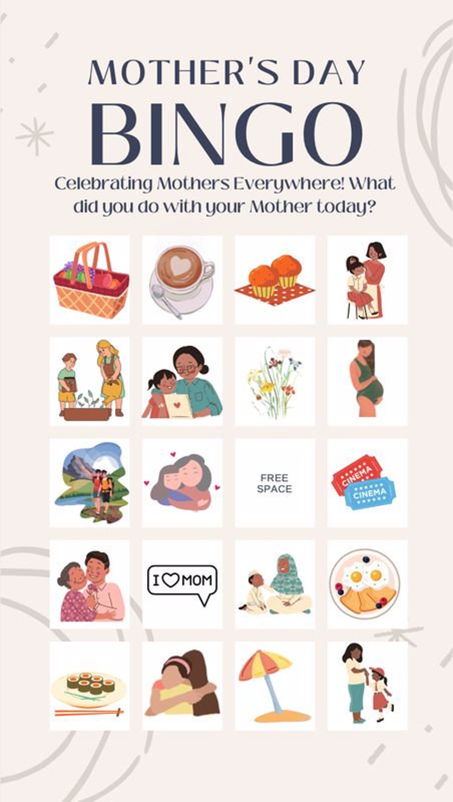 Mother's Day Bingo Game - 9 Printable Bingo Cards - I Love Mom ...