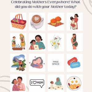 Mother's Day Bingo Game - 9 Printable Bingo Cards - I Love Mom ...