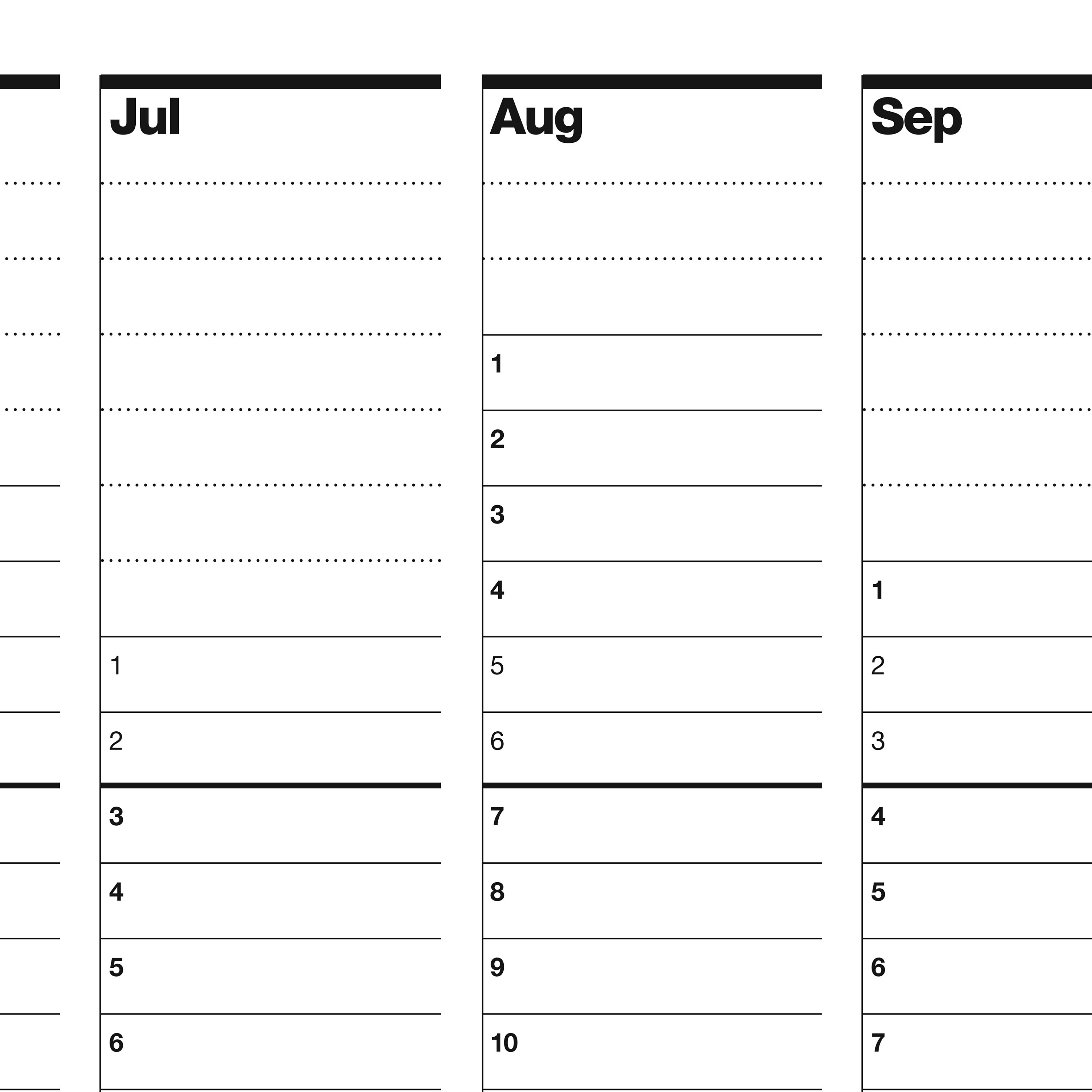 2023 Large Wall Planner Printable PDF Wall Calendar Monthly Planner ...
