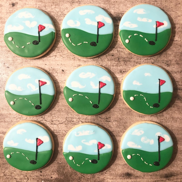 Golf Sugar Cookies - Etsy