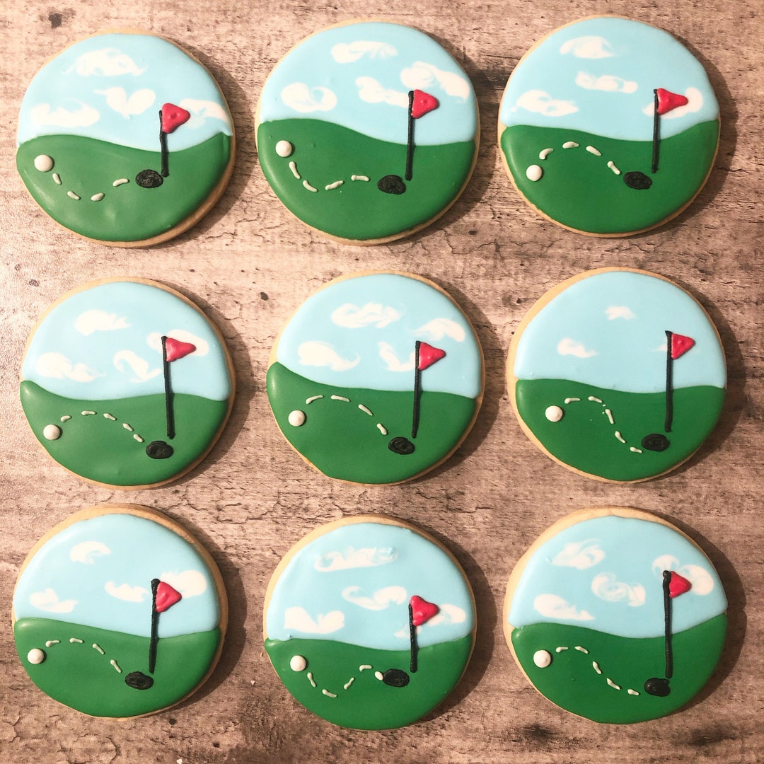 1 Dozen Golf Cookies - Etsy