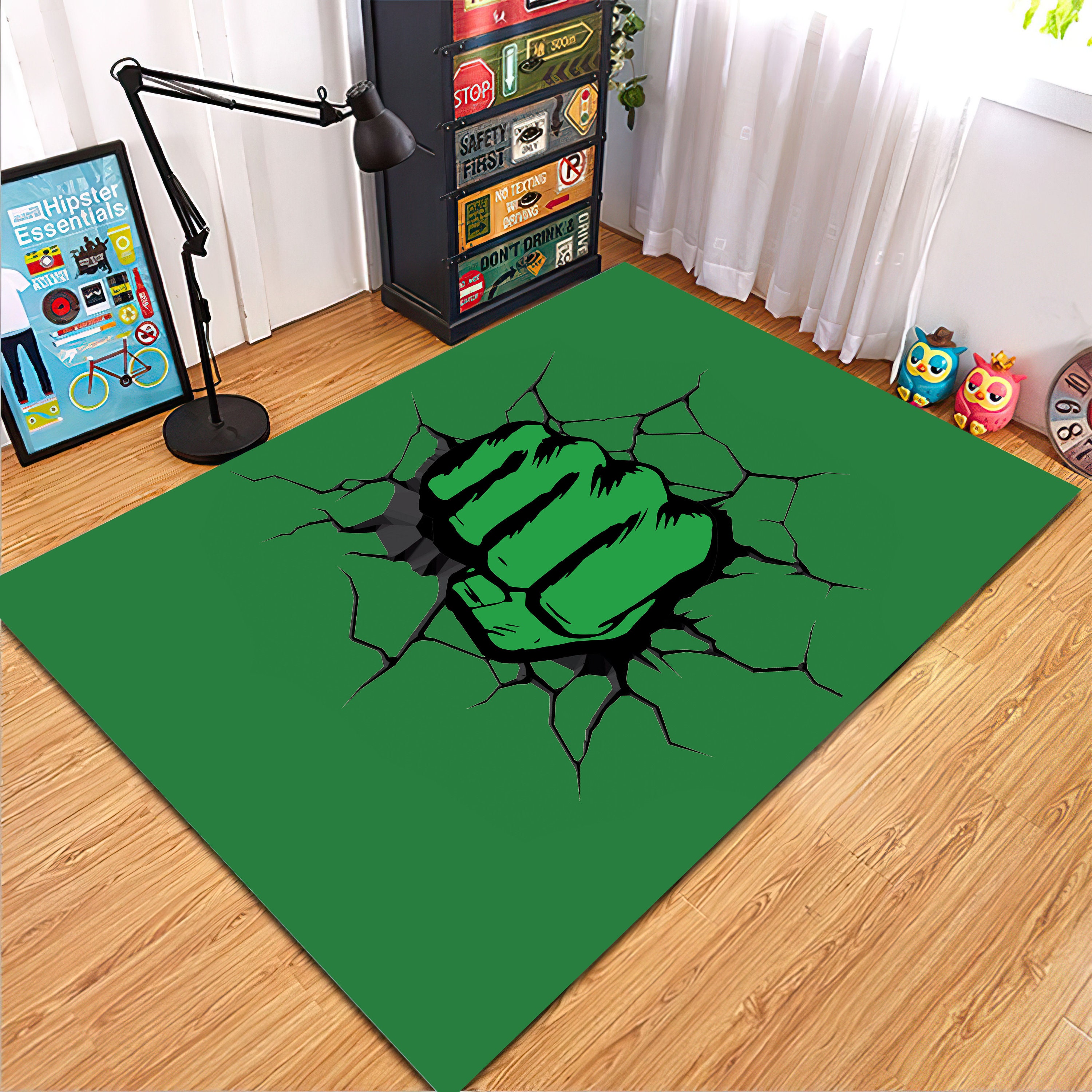 Hulk Rug Hulk Fistkids Room Rug Home Decor Rug Round Rug - Etsy
