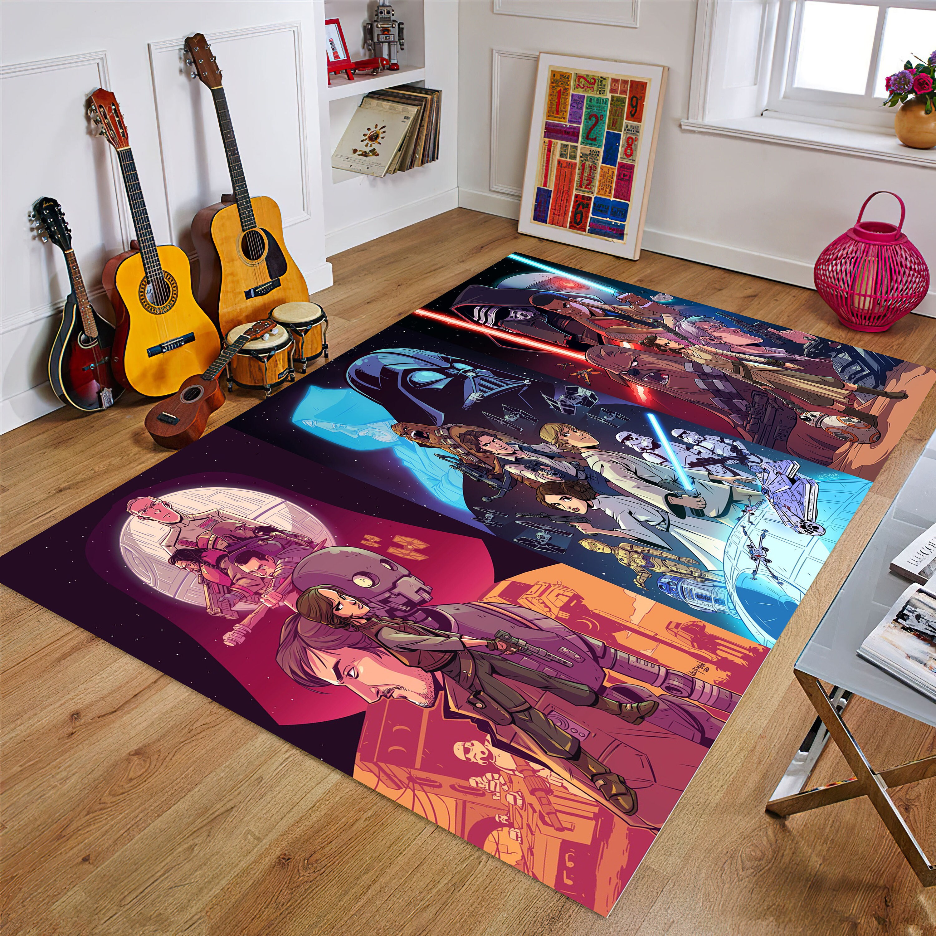 Star Wars Rug Death Star Fight Rug Star Wars Carpet - Etsy