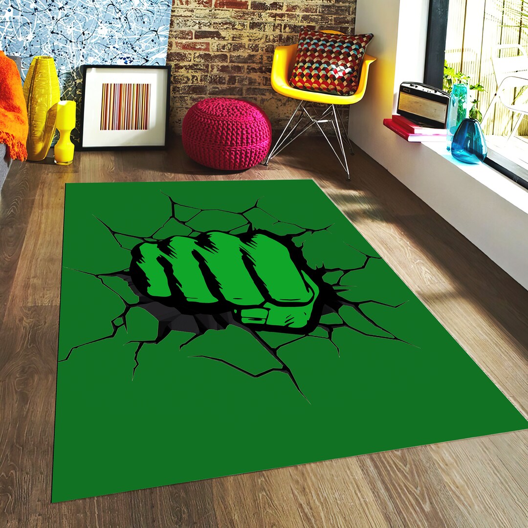 Hulk Rug Hulk Fistkids Room Rug Home Decor Rug Round Rug - Etsy