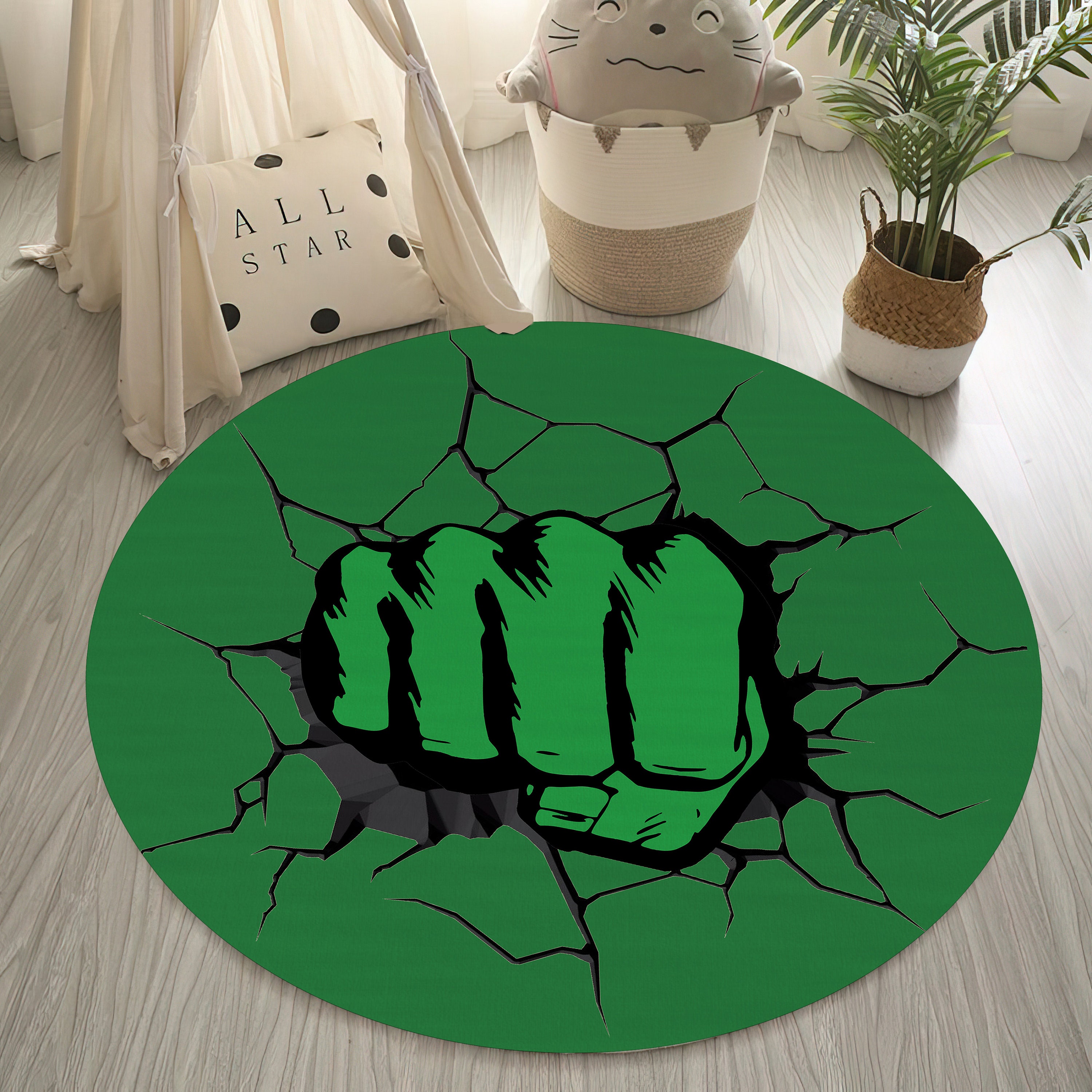 Hulk Rug Hulk Fistkids Room Rug Home Decor Rug Round Rug - Etsy