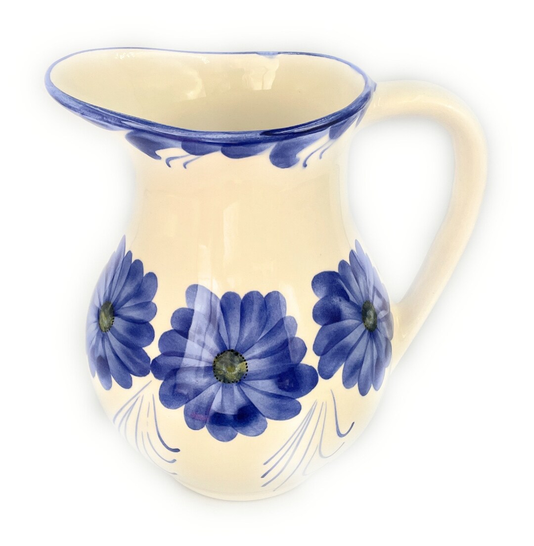 Viboral Pottery 2L Water Pitcher Jar Handpainted - Etsy