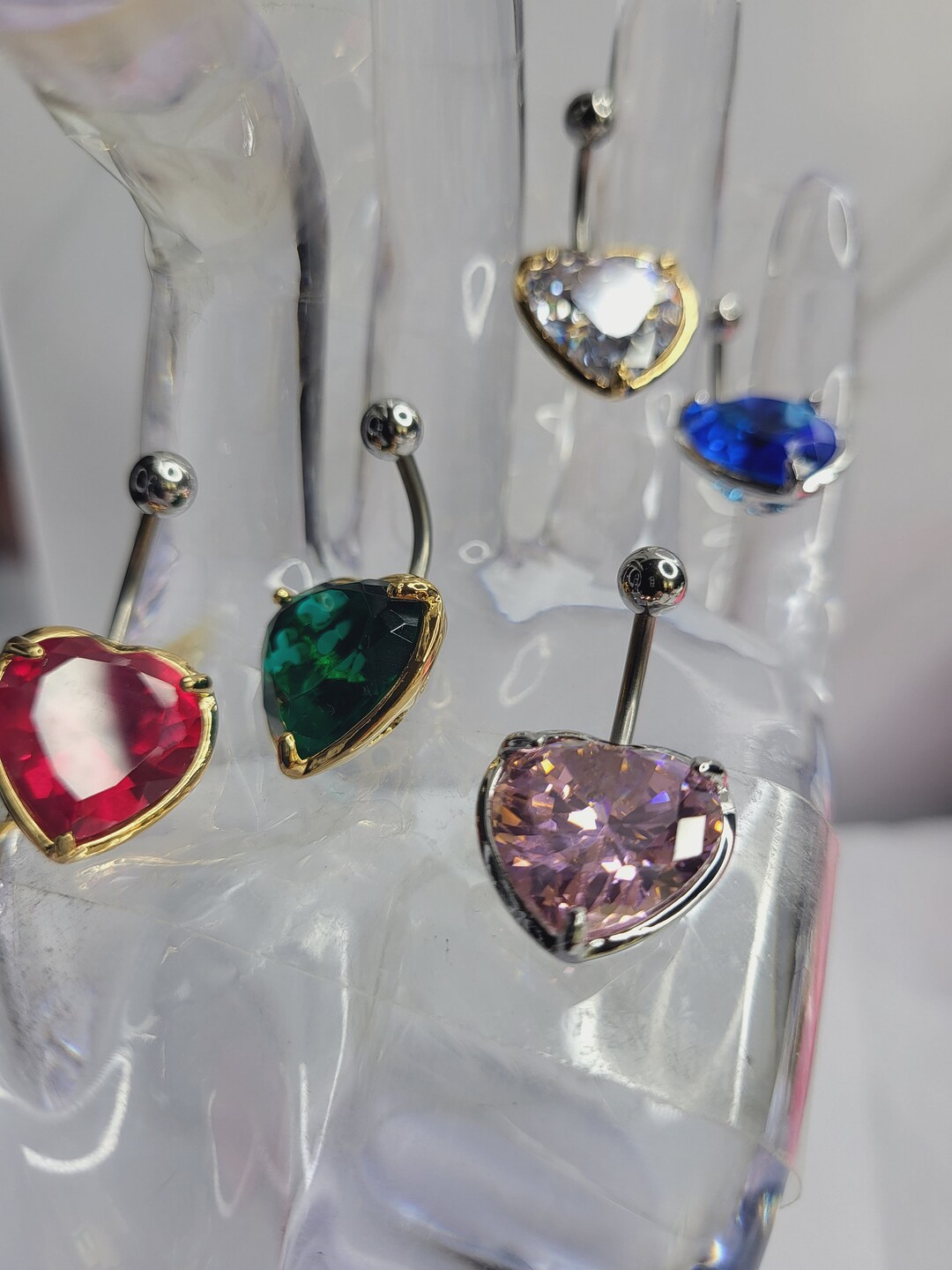 Heart Shape Belly Button, Cute Belly Rings for Ladies, Unique Belly ...