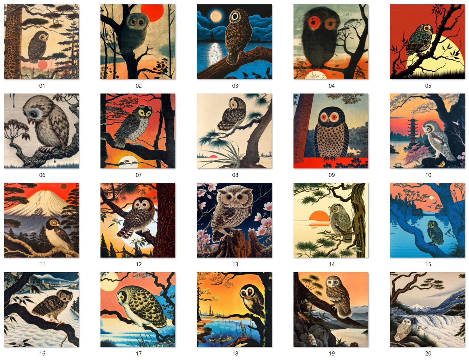 20 Stunning Original Owl Artworks for Your Printing Projects [DIGITAL ...