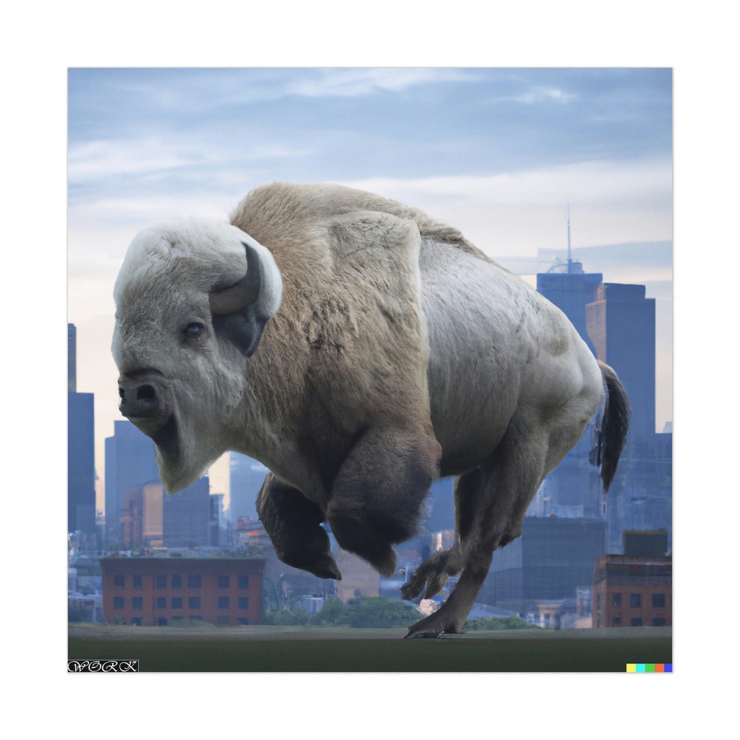 Wild Buffalo Printable White Buffalo Bison Instant Download - Etsy