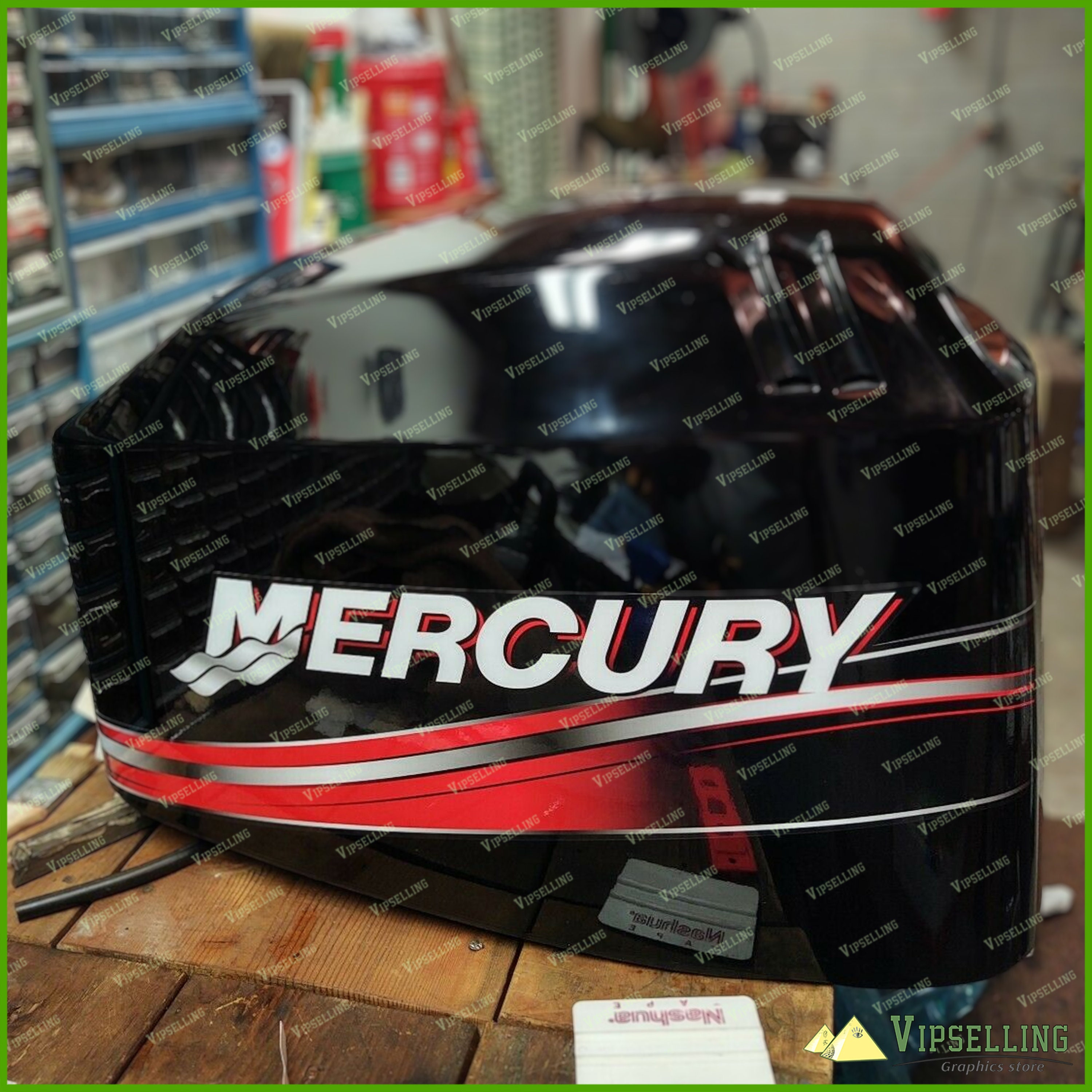 Mercury Elpto 50HP Outboard Motor Decals Stickers Cute High Quality ...