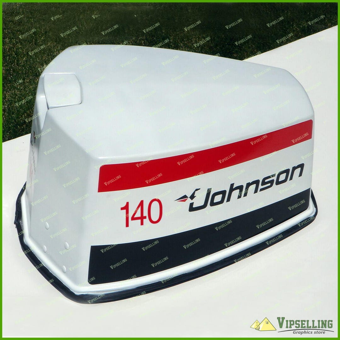Johnson Outboard Boat Motor Engine 140HP V4 Replacement Die Cut Vinyl ...