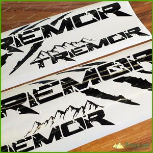 Tremor Stickers F150 F250 Truck Pick up Bed Side Vinyl 2PC High Quality ...