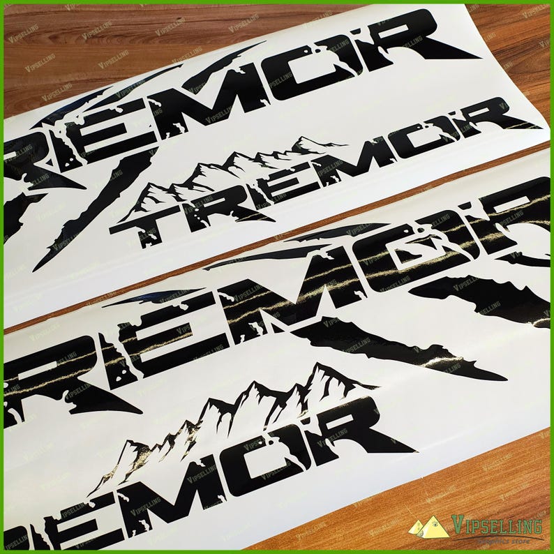 Tremor Stickers F150 F250 Truck Pick up Bed Side Vinyl 2PC High Quality ...