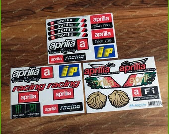 Aprilia Kit 3xa5 Aprilia Motorbike Motorcycle Team Racing Laminated ...