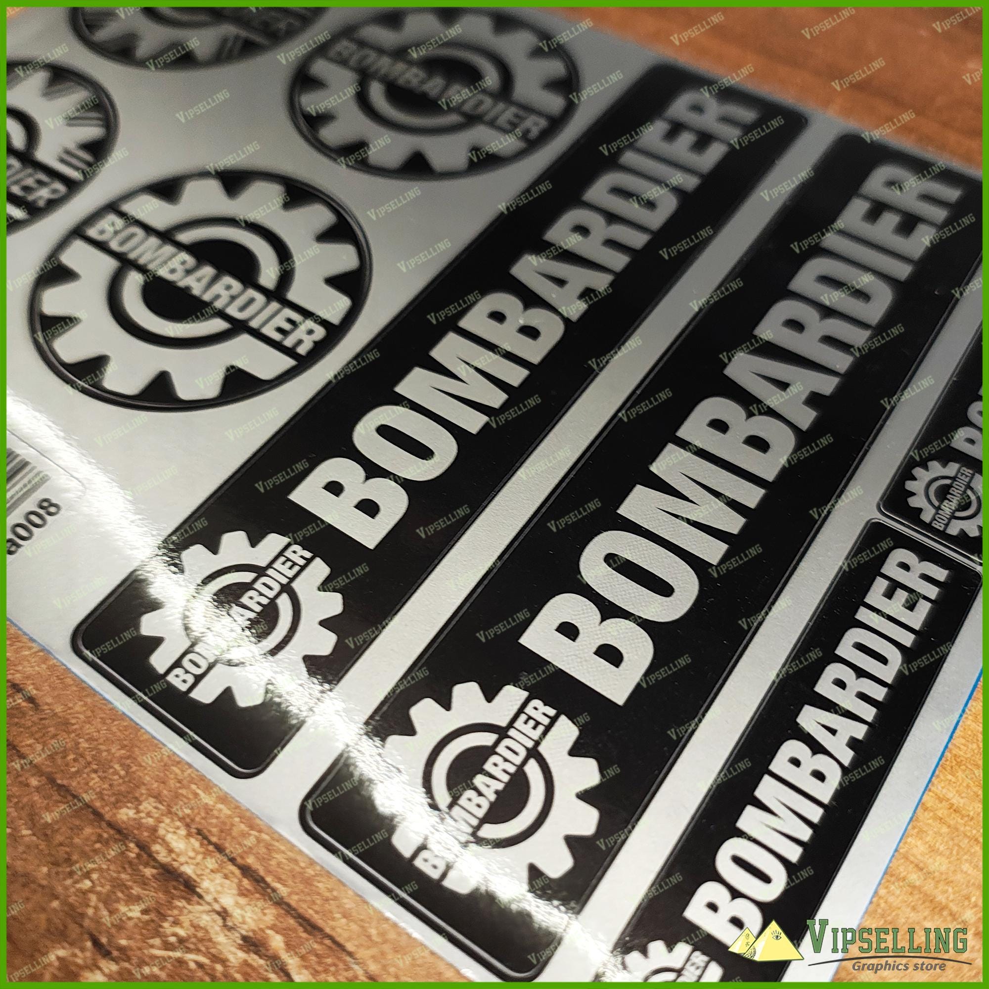 Bombardier Sea Doo Vinyl Decal Sticker Logo Emblem Silver Clear 2" 51mm ...