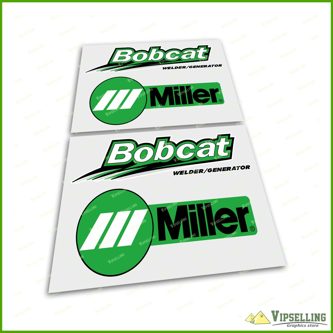 Bobcat Miller Welder Generator Laminated Decals Stickers Set Kit - Etsy