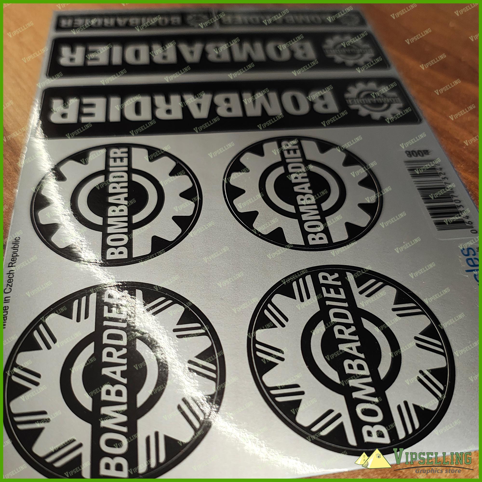 Bombardier Sea Doo Vinyl Decal Sticker Logo Emblem Silver Clear 2" 51mm ...