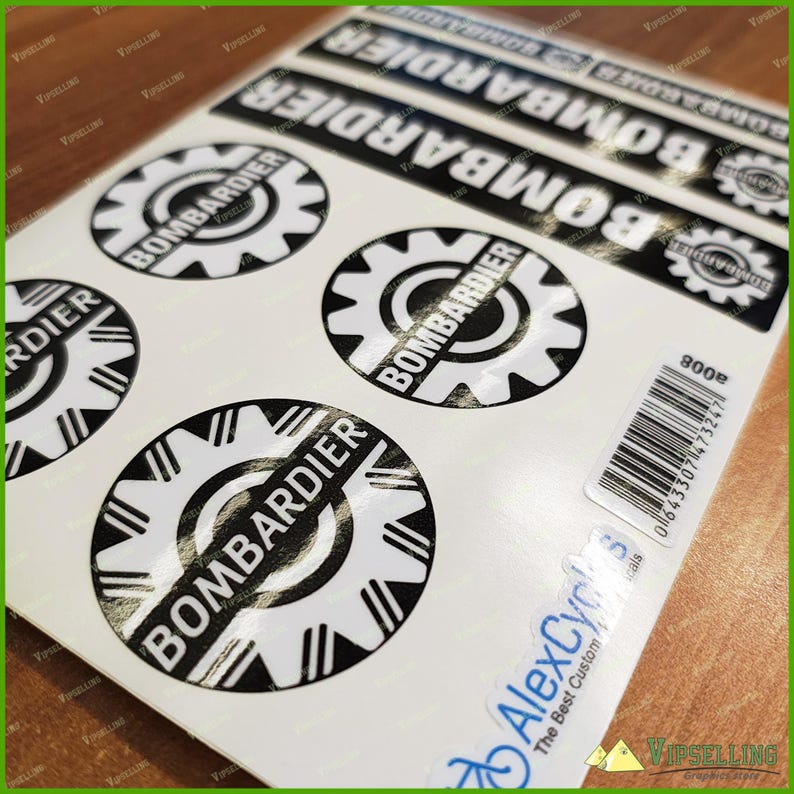 Bombardier Sea Doo Vinyl Decal Sticker Logo Emblem White Clear 2" 51mm ...