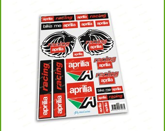 Aprilia Kit 3xa5 Aprilia Motorbike Motorcycle Team Racing Laminated ...