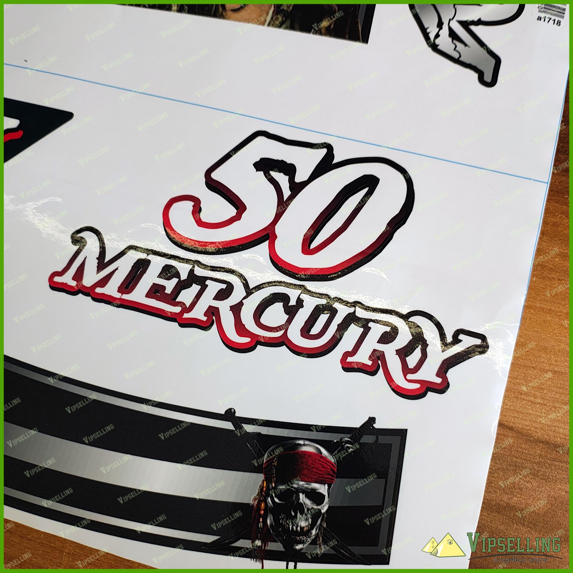 Shimano Trinidad 40 Decal Set For Mercury 40hp Two Stroke Outboard ...