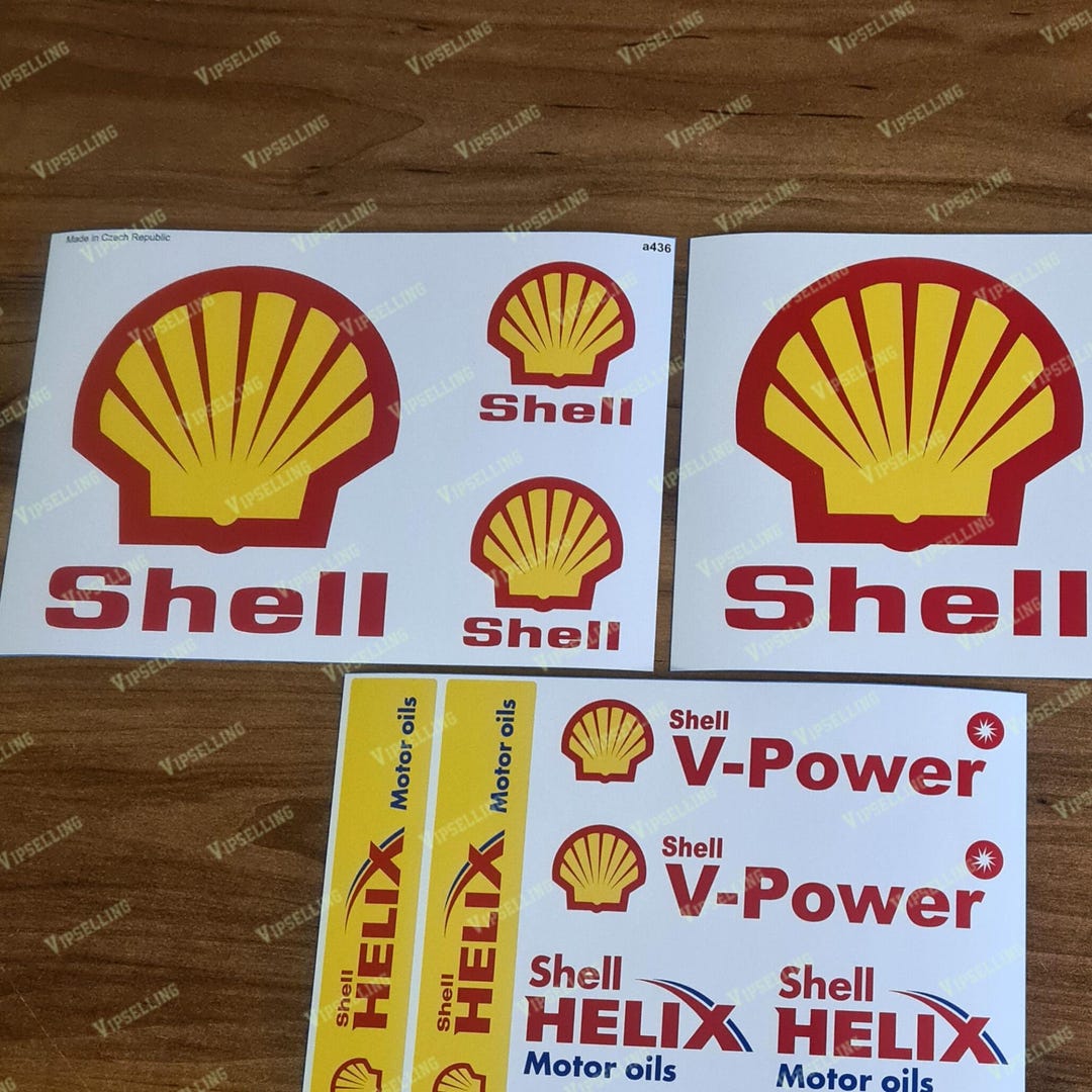 Shell Oil Petrol Racing Rally 4x4 Decals Stickers Set Fuel V-power Kit ...