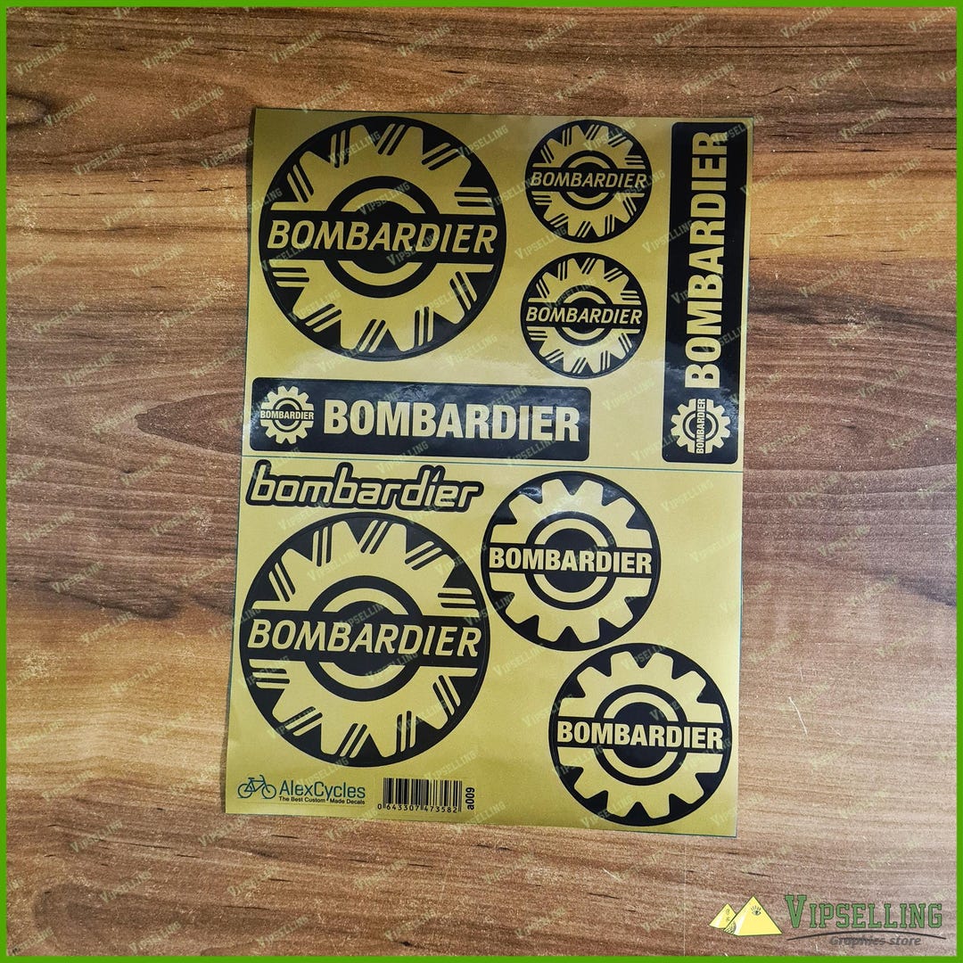 Bombardier Sea Doo Vinyl Decal Sticker Logo Emblem Gold 4" 101mm High ...