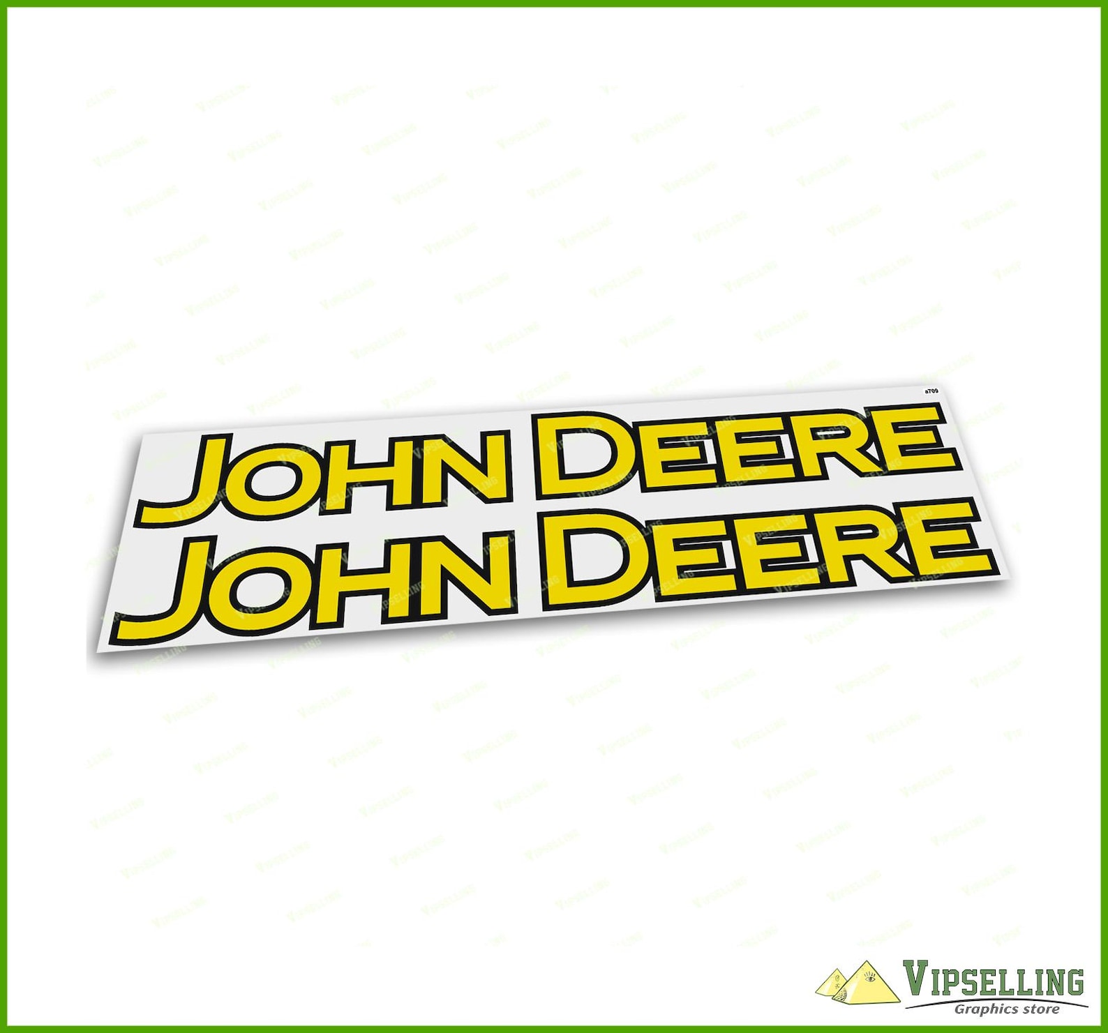 Custom Vinyl Sticker Set Compatible With John Deere Equipment JD5744 ...