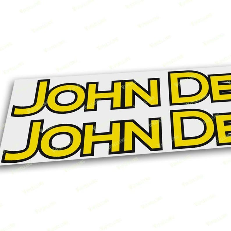 Custom Vinyl Sticker Set Compatible With John Deere Equipment JD5744 ...