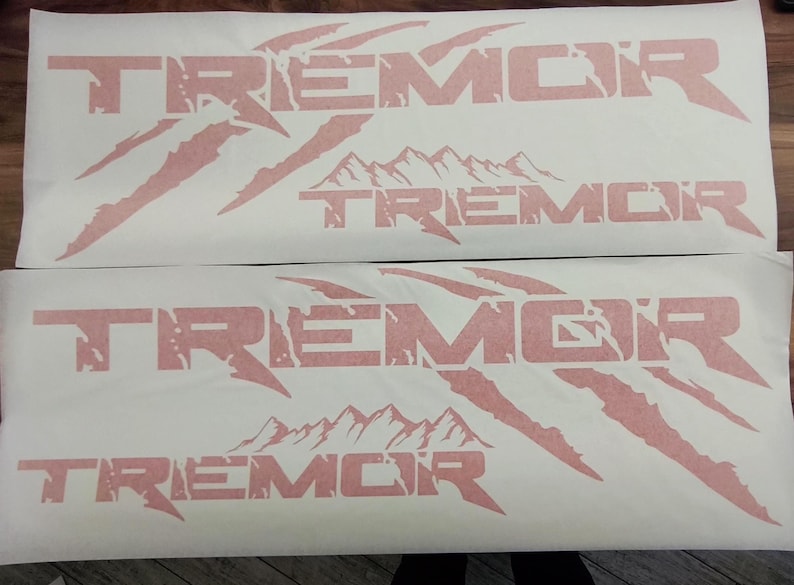 Tremor Stickers F150 F250 Truck Pick up Bed Side Vinyl 2PC High Quality ...