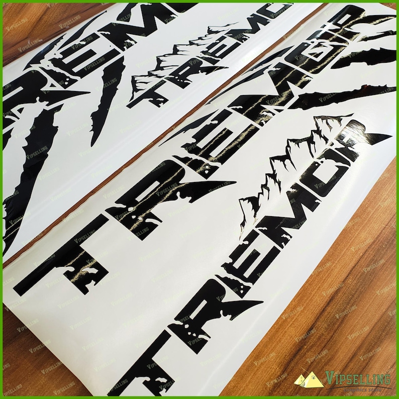 Tremor Stickers F150 F250 Truck Pick up Bed Side Vinyl 2PC High Quality ...