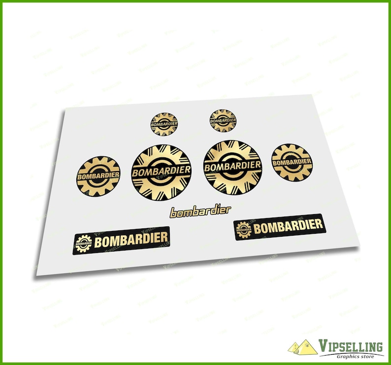 Bombardier Sea Doo Vinyl Decal Sticker Logo Emblem Gold 4" 101mm High ...