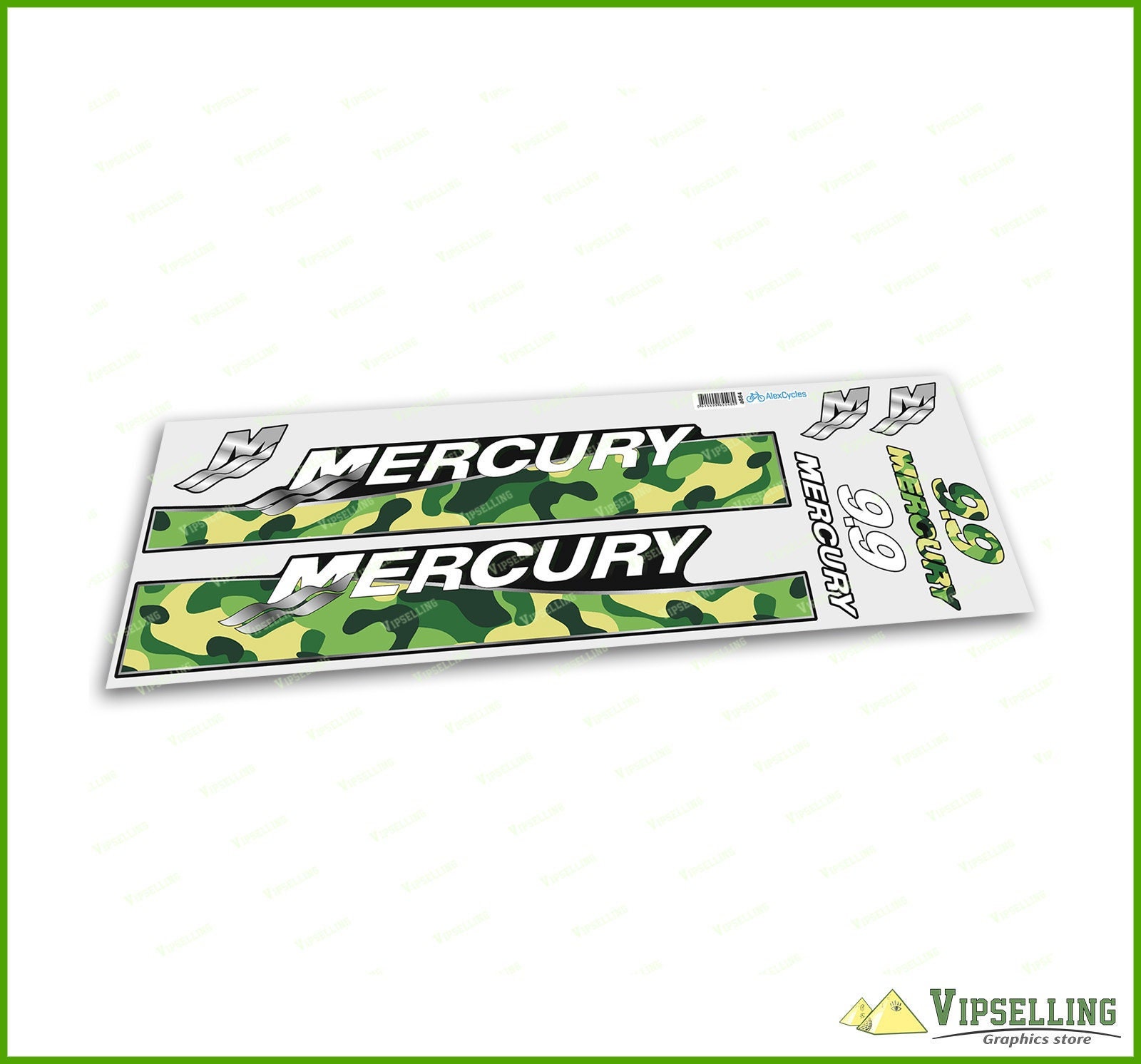 Mercury 9.9HP Outboard Motor Decals Stickers Set - Etsy