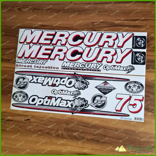 Mercury 75 Decals - Etsy