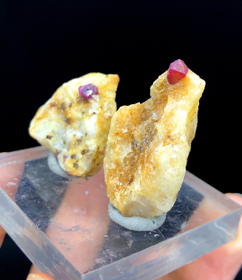 Natural Red Ruby Crystals Specimen From Jagdalek Mine, Afghanistan 28 ...