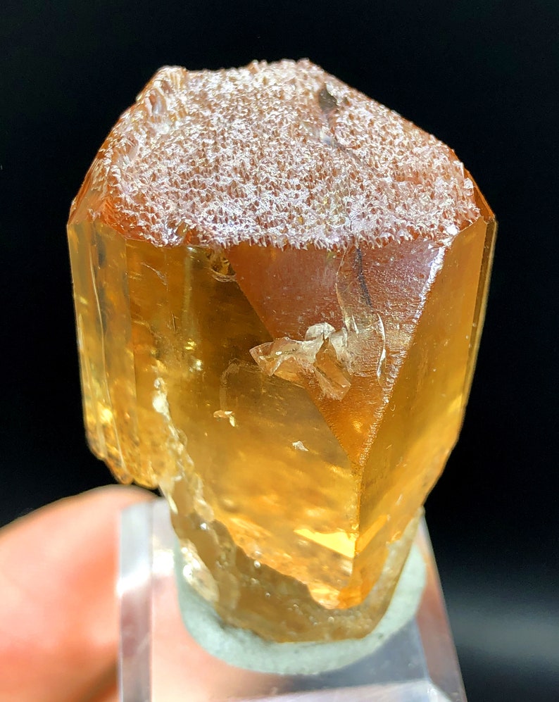 Etched Rich Golden Color Topaz Crystal, Raw Topaz Stone, Topaz Gemstone, Crystal Specimen, Raw ...