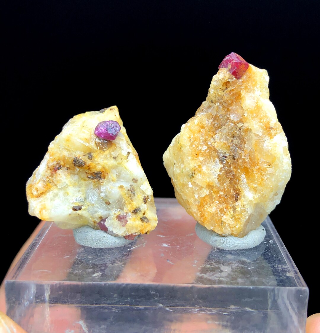 Natural Red Ruby Crystals Specimen From Jagdalek Mine, Afghanistan 28 ...