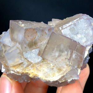 Natural Purple Color Cubic Fluorite Crystals, Phantom Fluorite ...