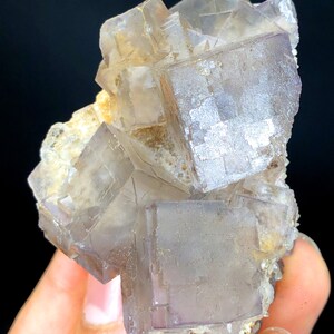 Natural Purple Color Cubic Fluorite Crystals, Phantom Fluorite ...
