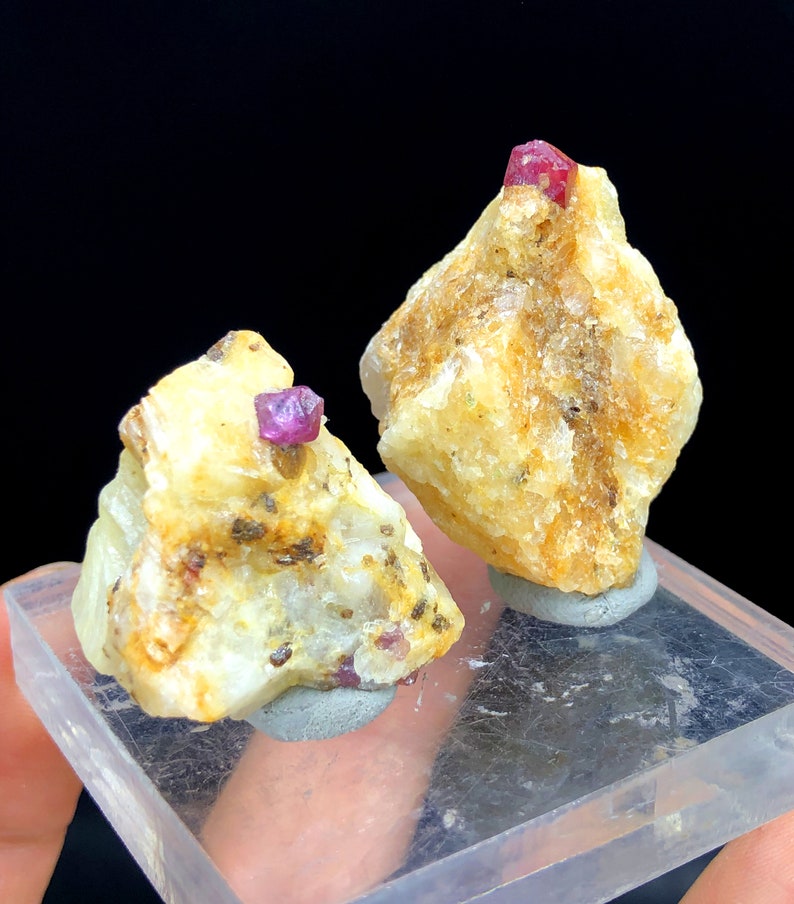 Natural Red Ruby Crystals Specimen From Jagdalek Mine, Afghanistan 28 ...