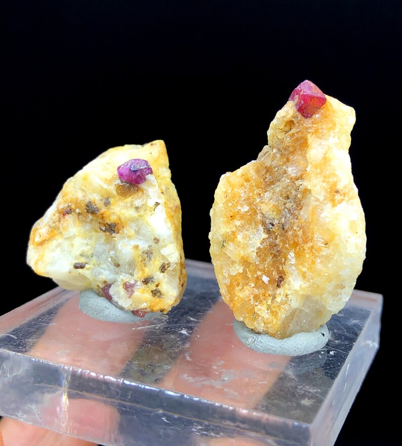 Natural Red Ruby Crystals Specimen From Jagdalek Mine, Afghanistan 28 ...