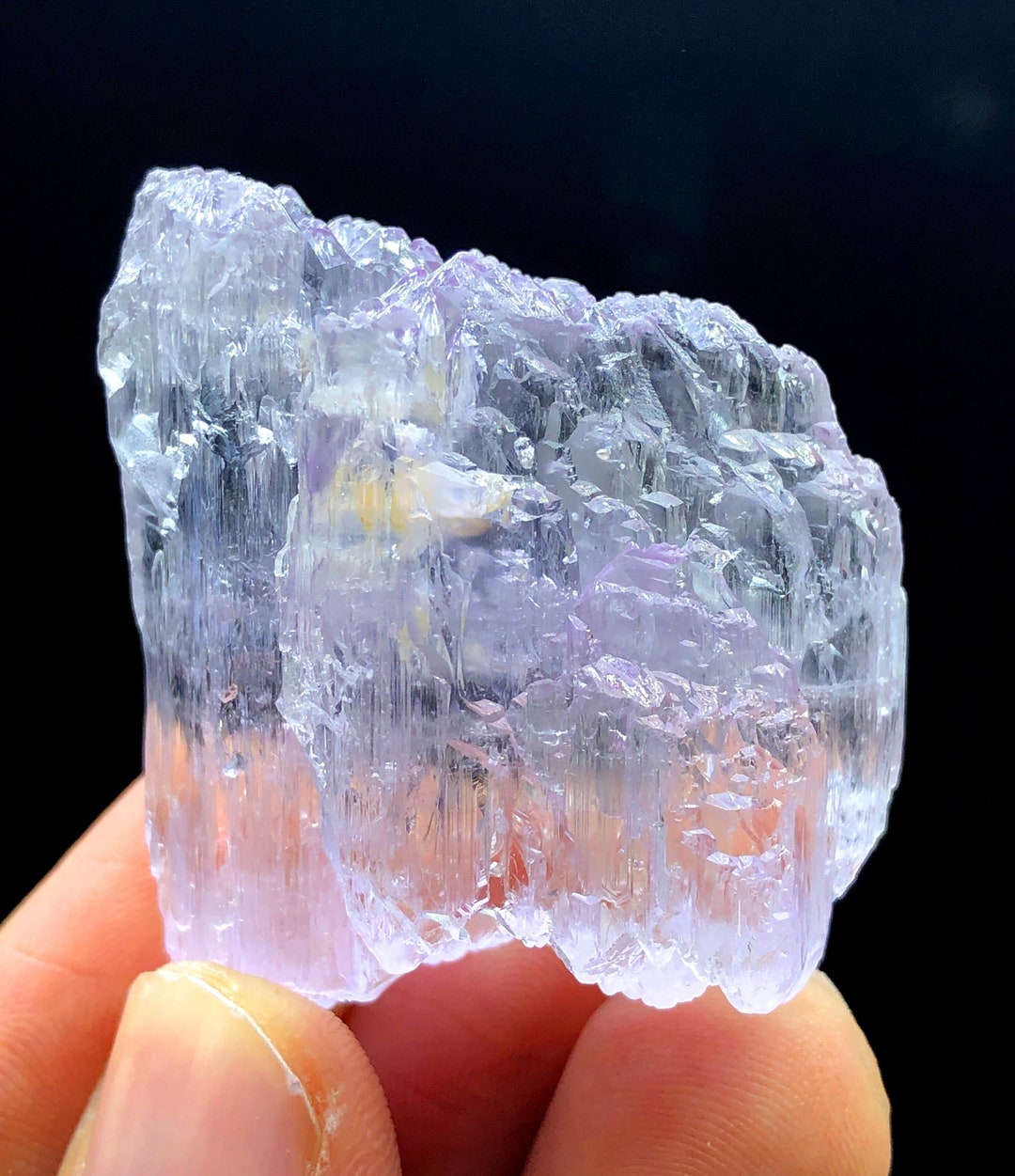 Natural Pink Color Kunzite With Complex Mountain Shape Double ...