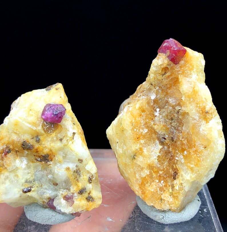 Natural Red Ruby Crystals Specimen From Jagdalek Mine, Afghanistan 28 ...