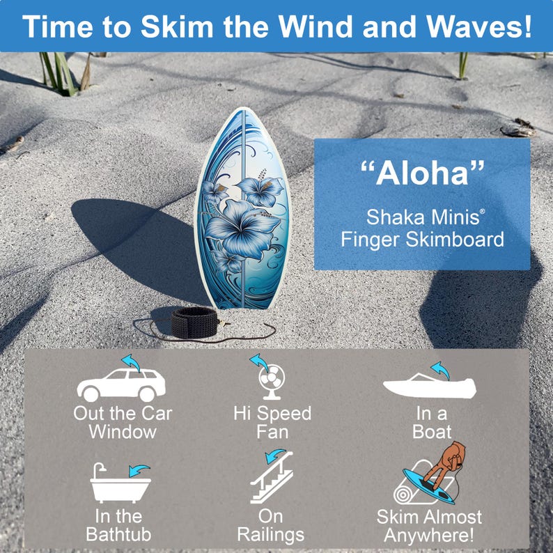 Shaka Minis Finger Skimboard | Finger Surfboard - Skim and Surf the ...