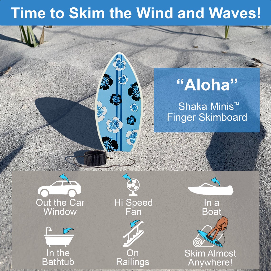 Shaka Minis Finger Skimboard Finger Surfboard Skim and Surf the Wind ...